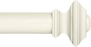 Ivilon Drapery Window Curtain Rod Set - Square Design 1 1/8 Rod. 28 to ...