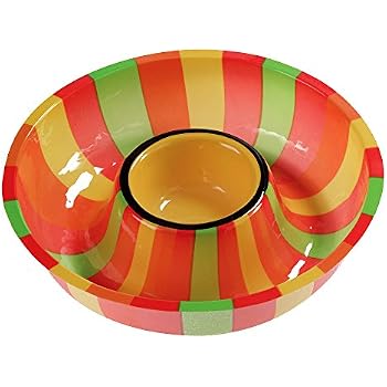 Amazon.com | Mexican Sombrero Hat Ceramic Chip and Dip Bowl: Chip & Dip ...
