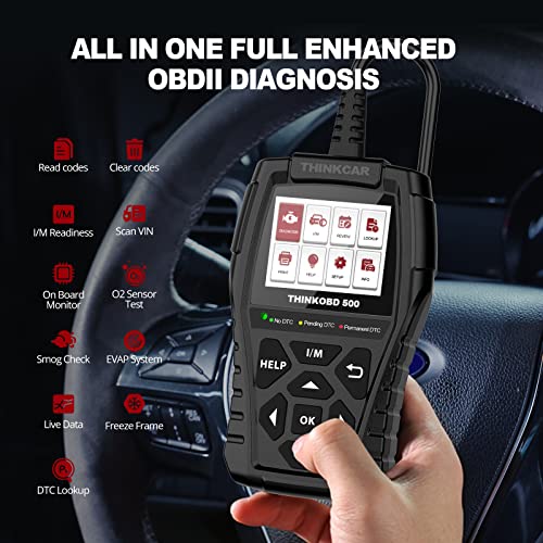 THINKCAR OBD2 Scanner for Car, Thinkobd 500 Check Engine Code Reader ...