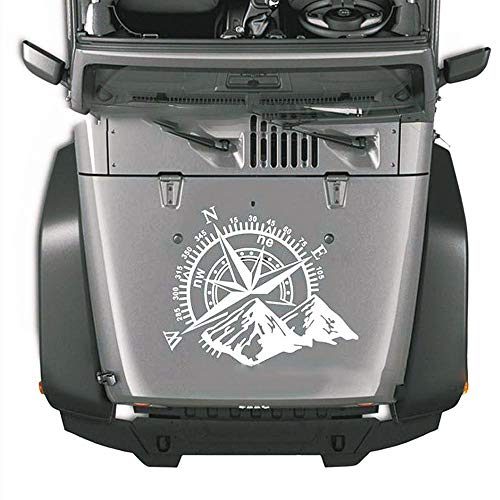 Fochutech Car Decals, Compass with Mountain Jeep Stickers, Waterproof ...