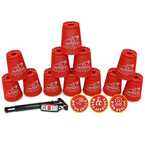 Speed Stacks | Official Sport Stacking Set, Red - 12 Cups and Holding ...