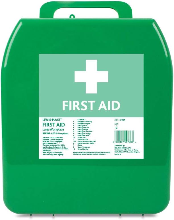 Lewis-Plast Reliance Medical First Aid Kit Box – Low Risk High Risk ...
