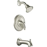 Moen T2153EPBN-2510 Brantford Posi-Temp Tub Shower Trim Kit with Valve, Brushed Nickel - Bathtub ...
