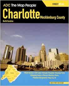 ADC The Map People Charlotte, Mecklenburg County, North Carolina Street ...