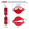 Gate Valve Lockout and Safety Padlock, 2Sets, Hose Bib Lock for Outdoor ...