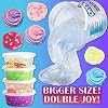 4 LB Huge Glassy Clear Slime Bucket Toy for Kids, FunKidz 64 FL OZ ...