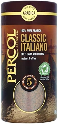 Percol Classic Italiano Instant Coffee Caffeinated, Arabica | Fresh ...