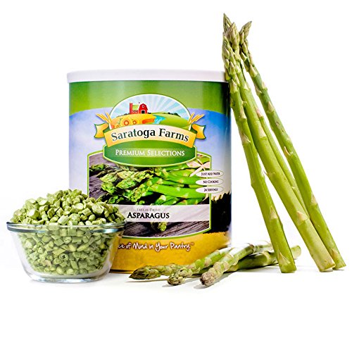 Saratoga Farms Diced Freeze-Dried Asparagus, Dehydrated Canned ...