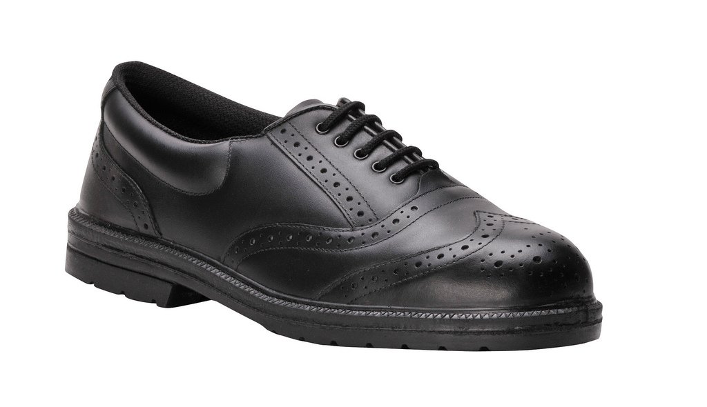 Leather Executive Safety Brogue Work Shoes Boots Slip Resistant ...
