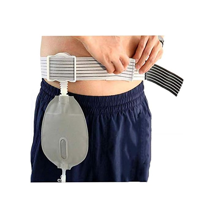 Belt Type Urinary Ostomy Pocket, Ostomy Bags with Closure for Colostomy ...
