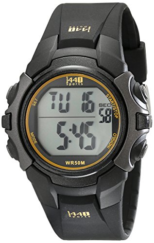Timex Men's T5K457 1440 Sports Digital Black Resin Strap Watch by Timex ...