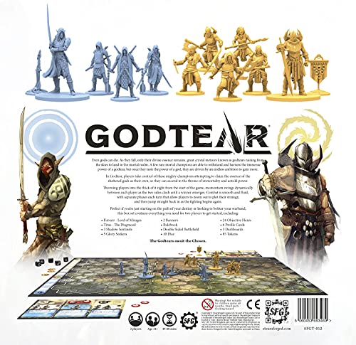 Steamforged Godtear: The Borderlands Starter Set Board Game with 12 ...
