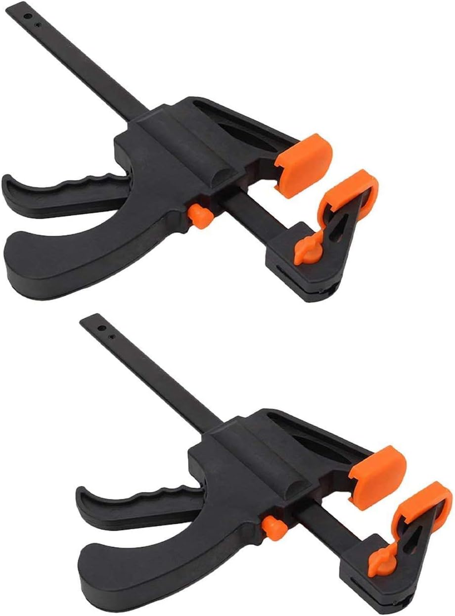 MUQU® Pack of 2X Quick Grip Clamps, Ratchet Bar Clamps – 6 Inch – One ...