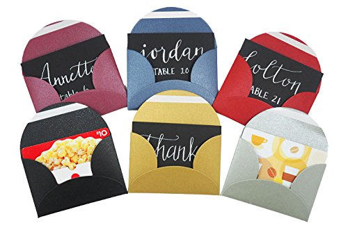 Buy Iridescent Envelopes Variety Pack (60 Pack) - Elegant Mini ...
