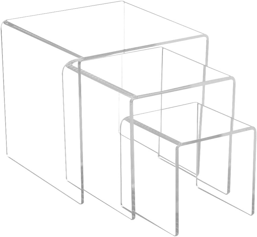 Combination of Life Podium-Set Acryl-Podesten BZW. Würfel. transparent ...