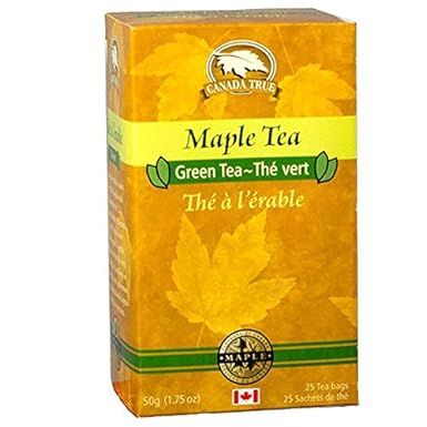 Amazon.com : Canada True Maple Green Tea 50g (1.75oz) 25 tea bags ...