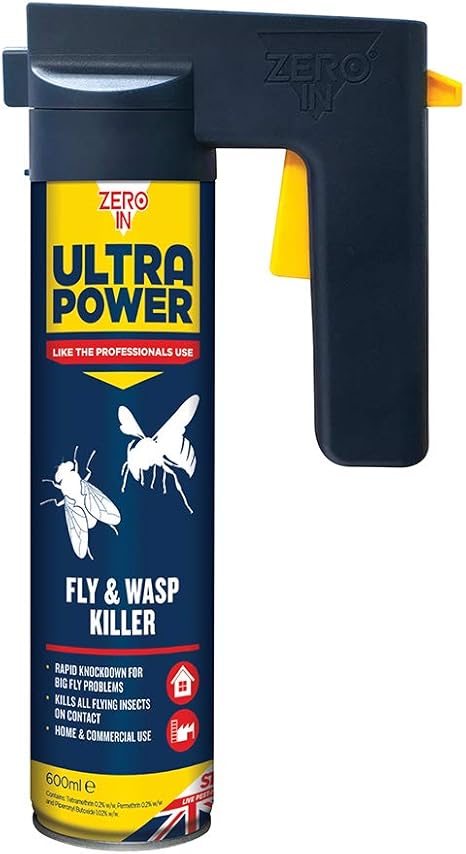 Zero In 600 ml Ultra Power Fly and Wasp Killer (Use in Homes and ...