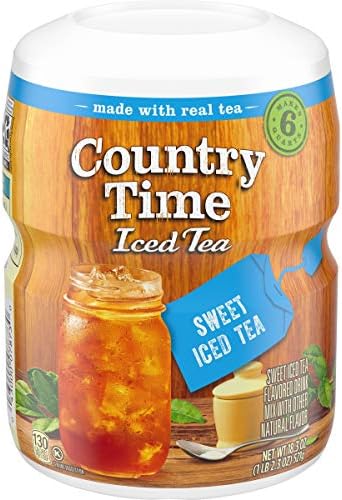 Country Time Sugar-Sweetened Sweet Tea Drink Mix (18.3 oz Canisters ...
