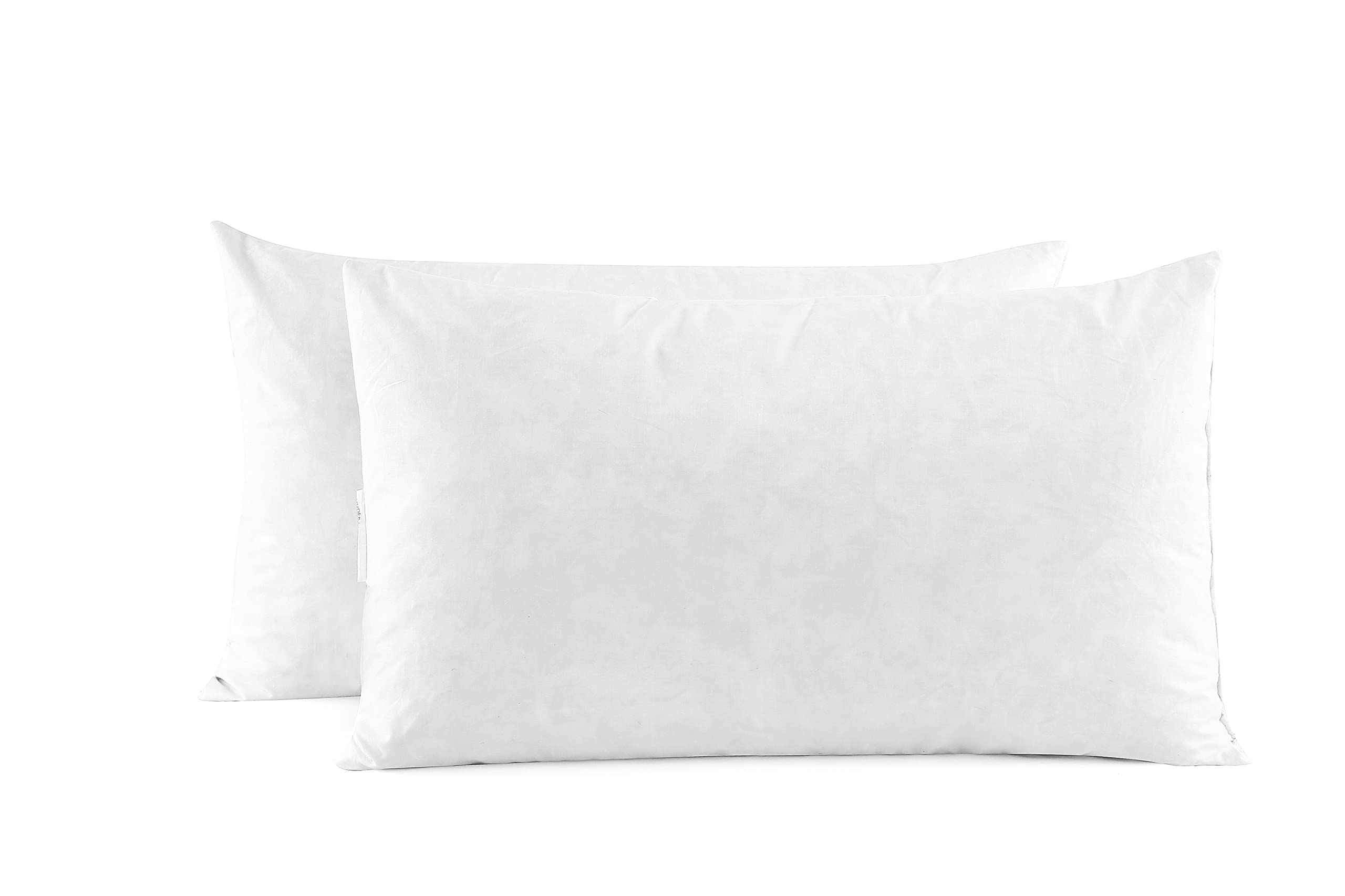 SNUG&COZY Luxury Goose Down Feather Pillow Inserts - 24x24IN, Double ...