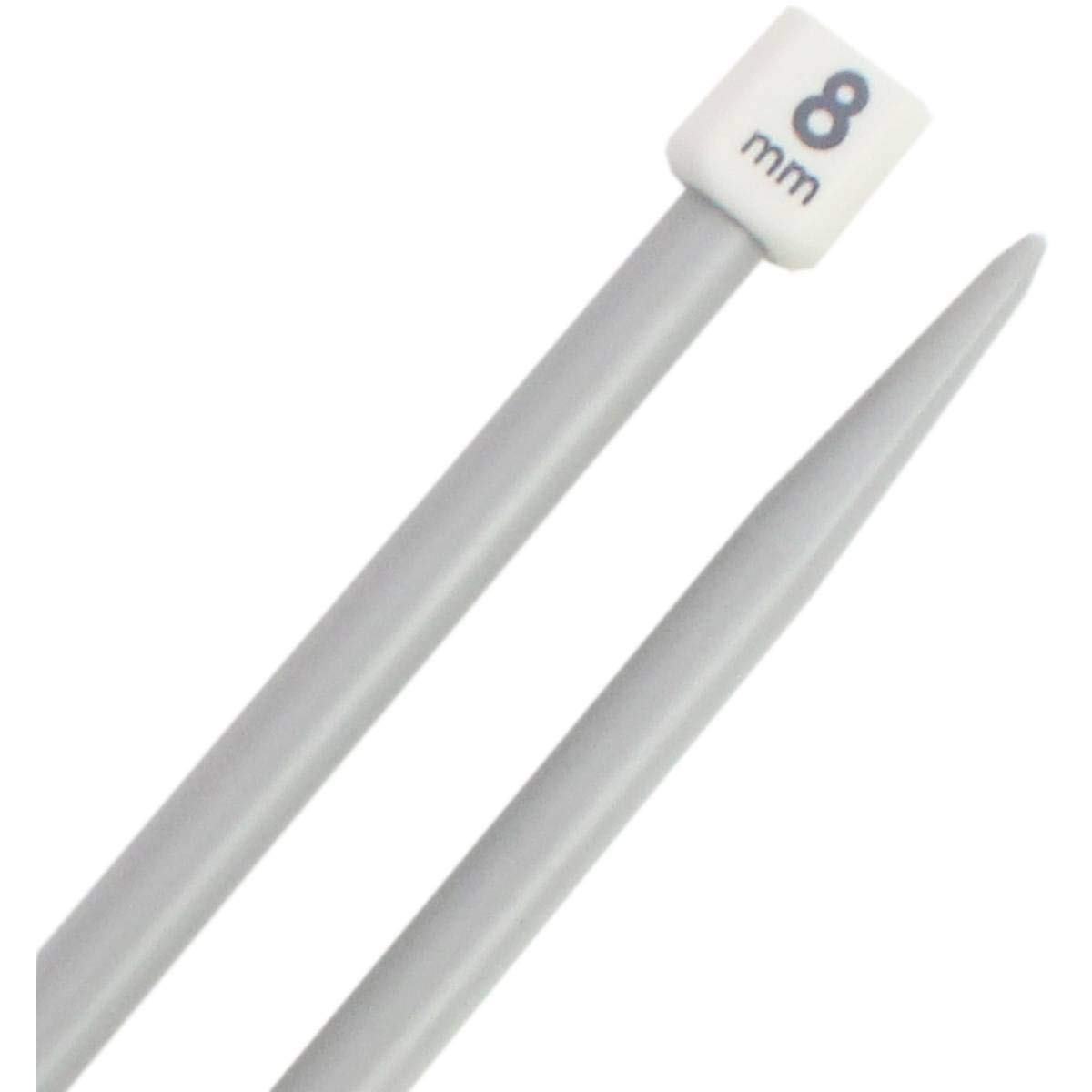 2 x 35cm Long Plastic Knitting Needles Single Pointed Needles 5mm, 5 ...