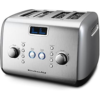 Amazon.com: KitchenAid KMT423CU 4-Slice Toaster with One-Touch Lift ...