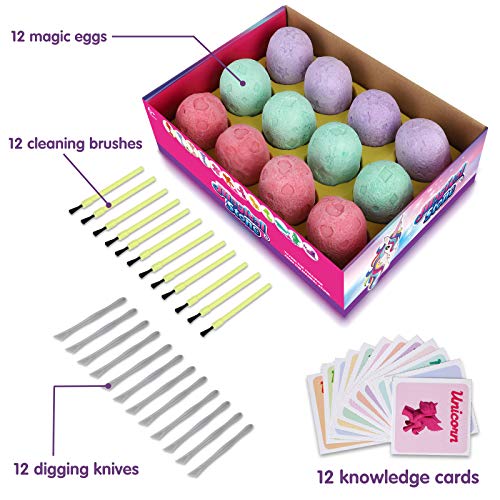 Super Joy Magic Eggs Dig Kit 12 Pack Including 4 Mermaid Eggs 4 Unicorn ...