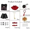 ATEOVE Hu Tao Cosplay Costume Uniform Dress Outfit Suit Full Set (L, Hu ...