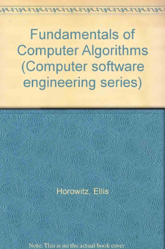 Fundamentals of Computer Algorithms: Horowitz, Ellis, Sahni, Sartaj: 9780273013242: Amazon.com ...