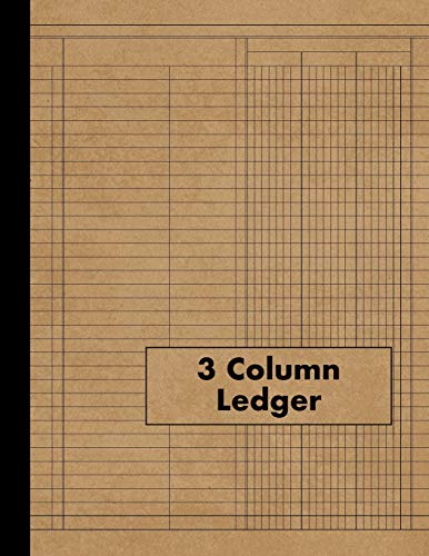 Amazon.com: 3 Column Ledger: Accounting Ledger Book 3 Column Record ...