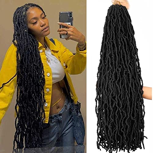 72 Stands 36 Inch Soft Locs Crochet Hair Pre Looped Super Long Faux ...