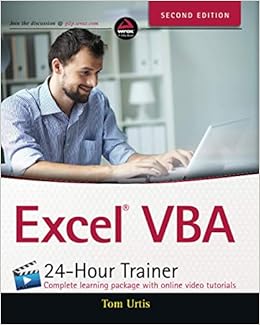 Amazon - Excel VBA 24-Hour Trainer, 2nd Edition: Urtis, Tom: 9781118991374: Books