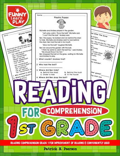 Reading Comprehension Grade 1 for Improvement of Reading & Conveniently ...