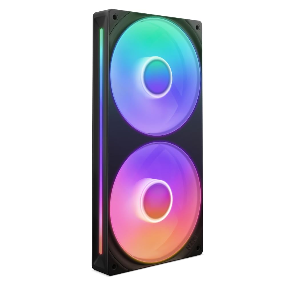 NZXT F240 RGB Core | 240mm Single-Frame Fan Unit with 2 x 120mm RGB ...