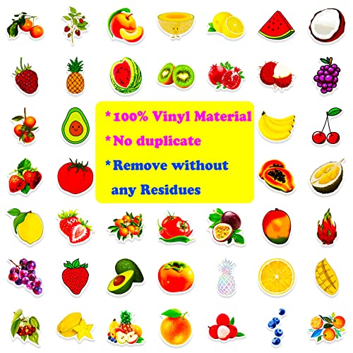 Fruit Stickers, 100 Pcs Cute Fruits Stickers For Kids, Colorful VSCO ...