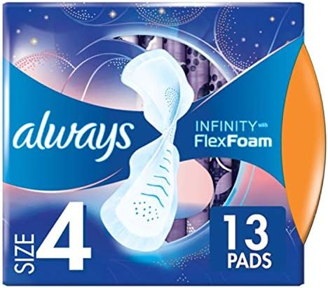 Always Zero Feel Night Sanitary Pads With Wings, Size 4, 13 Count price ...