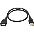 Amazon.com: USB 2.0 A Male to A Female Extension 28/24AWG Cable - 1.5ft ...
