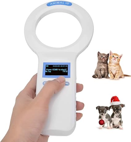 Smart Bluetooth Microchip Reader Animal ID FDX-B Chip Pet Scanner ...
