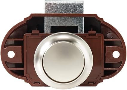 Amazon.com: Push Button Cabinet Lock, Nickel Cabinet Drawer Catches and ...