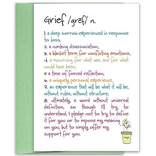 Amazon.com: Sympathy Card - Grief Cards - Loss Greeting Card - Mourning ...