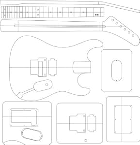 Amazon.com: Electric Guitar Routing Template - 5150: Musical Instruments