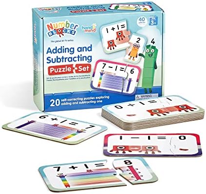 hand2mind Numberblocks Adding and Subtracting Puzzle Set, Addition and ...