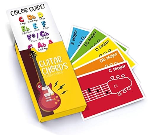 Made With Tone Guitar Chords Flash Cards, a Great Gift for Music Lovers ...