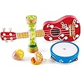 Amazon.com: Hape Mini Band Instrument Set | Five Piece Wooden ...