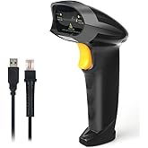 Amazon.com: REALINN Wireless 1D Laser Barcode Scanner Handhold Cordless ...
