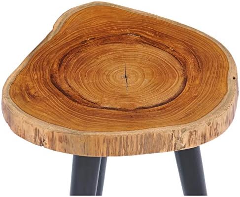 ZAMAX Unique Rustic Style Natural Teak Wood Coffee Table, Handmade ...