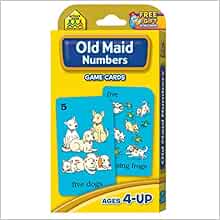 School Zone - Old Maid Numbers Game Cards - Ages 4+, Preschool ...