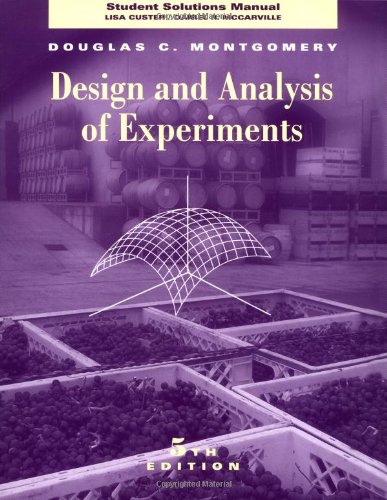 Amazon.com: Design and Analysis of Experiments, Student Solutions ...
