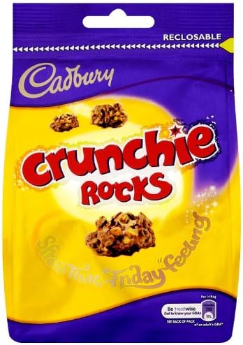 Cadbury Crunchie Rocks Sharing Bag 130 g (Pack of 5): Amazon.co.uk: Grocery