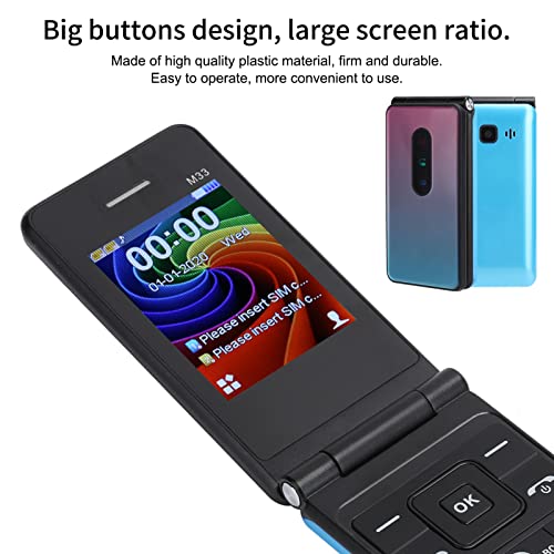 SYH&AQYE Mini 2G Flip Phone, 2.4in Portable Button Flip Cell Phone, 8W ...