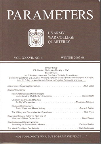 Parameters: Winter 2007 - 2008 Issue Afghanistan: Regaining Momentum ...
